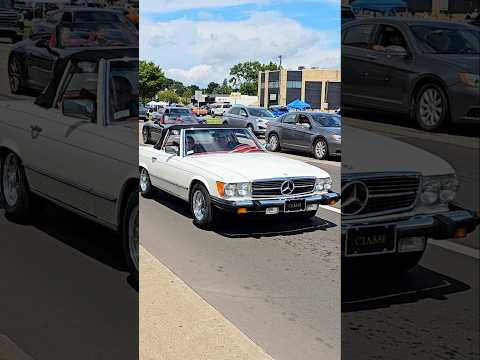 1976 Mercedes-Benz 450SL Classic Car Drive By Engine Sound Woodward Dream Cruise 2024