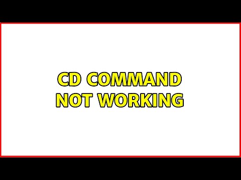 cd command not working