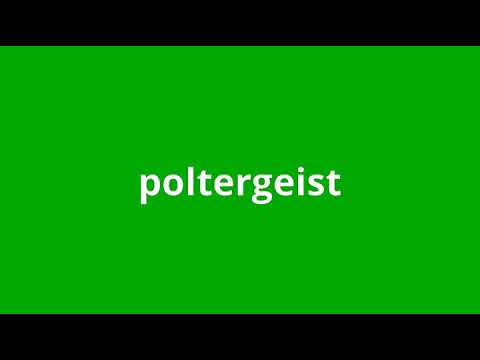 what is the meaning of poltergeist