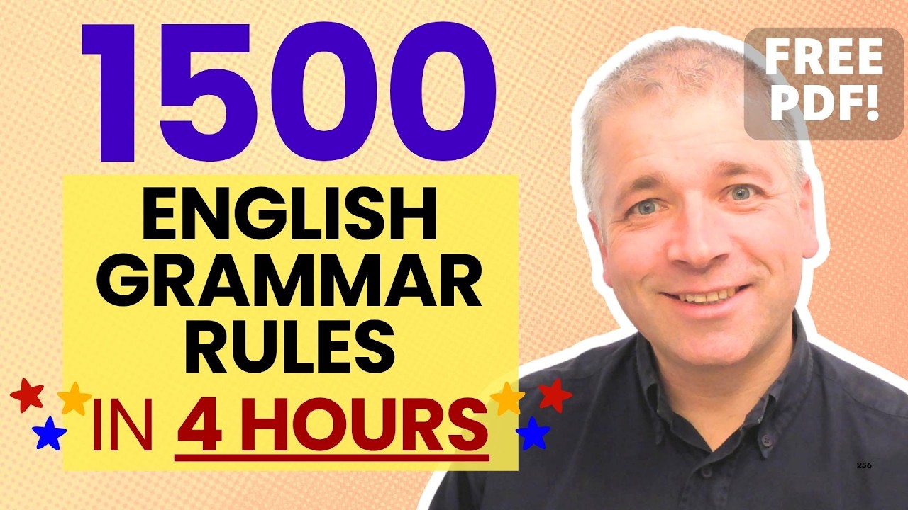 1500 English Grammar Rules Explained (in 4 hours)