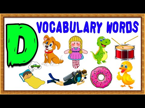 Vocabulary Words For Kids | Words From D | Words That Start with D
