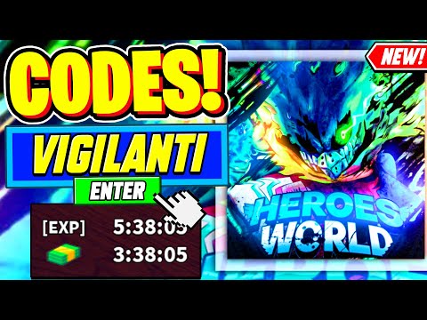 ⚠️New⚠️ ALL WORKING VIGILANTI UPDATE CODES For Heroes World - Roblox Heroes World Codes 2024