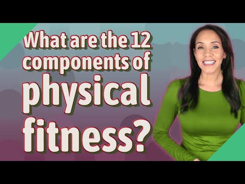 What are the 12 components of physical fitness?