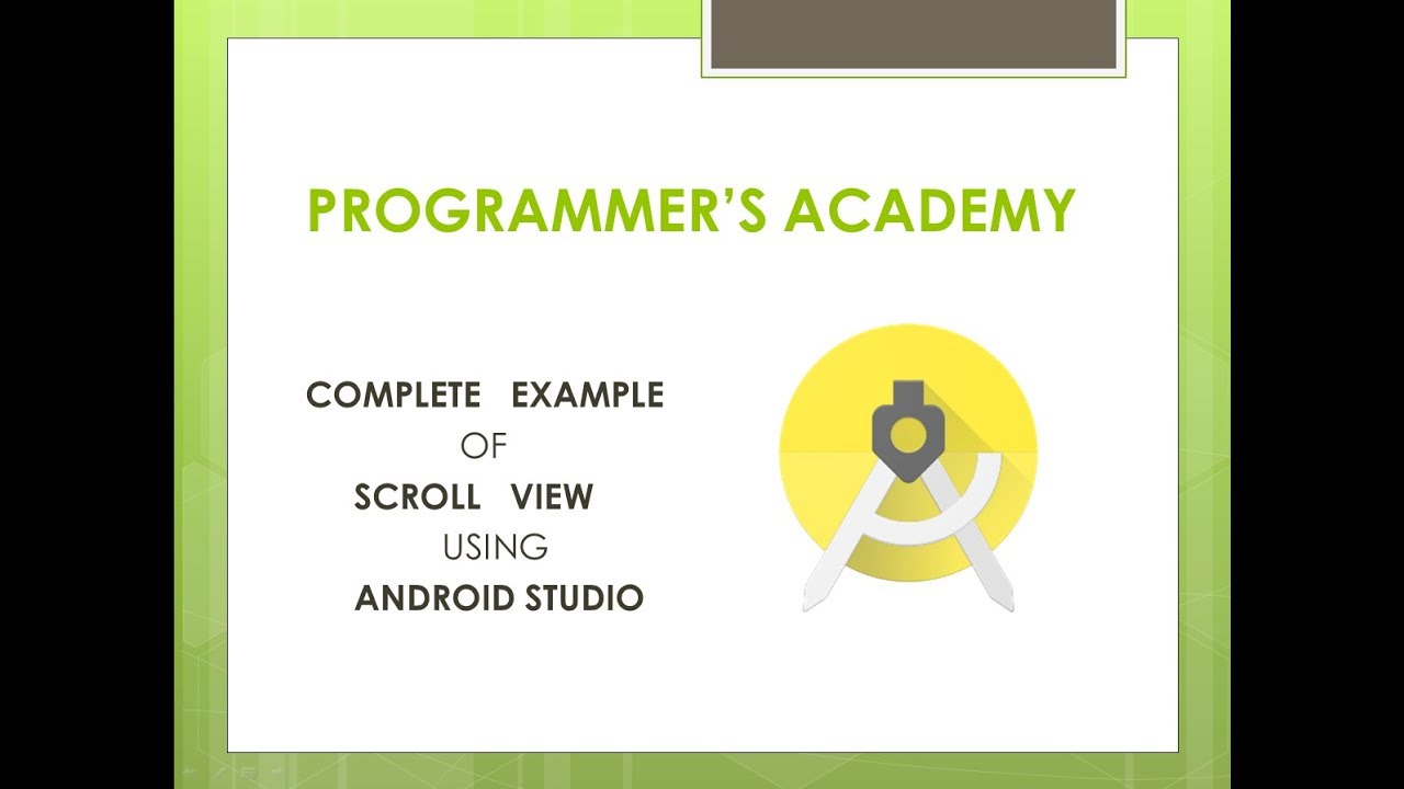 Android scrollview example