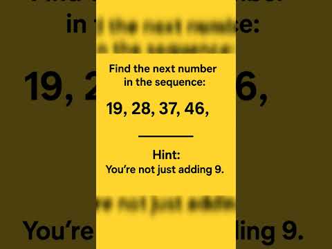 "Find the Next Number in the Sequence | Brain Teaser for Class 8" 😍😍 #shorts