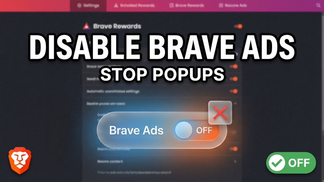 How To Disable Ads In Brave Browser