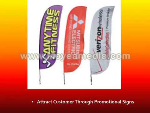 Attract Customer Through Promotional Signs