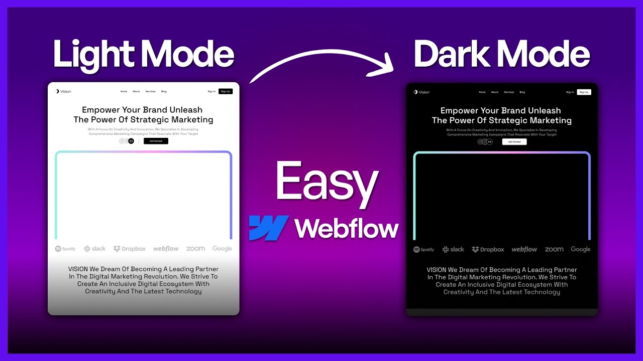 Create Light & Dark Mode in Webflow (EASY!)