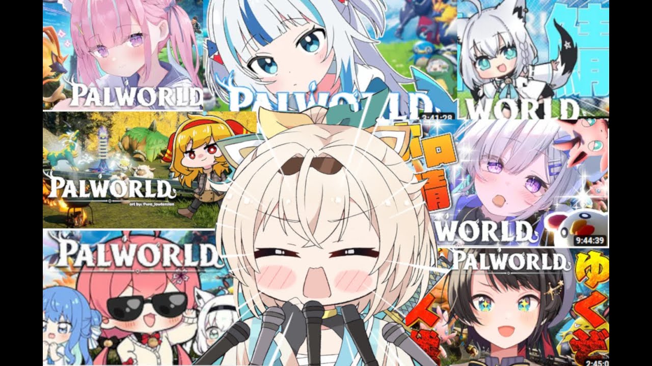 Iroha's livereaction struggle to login to Palworld