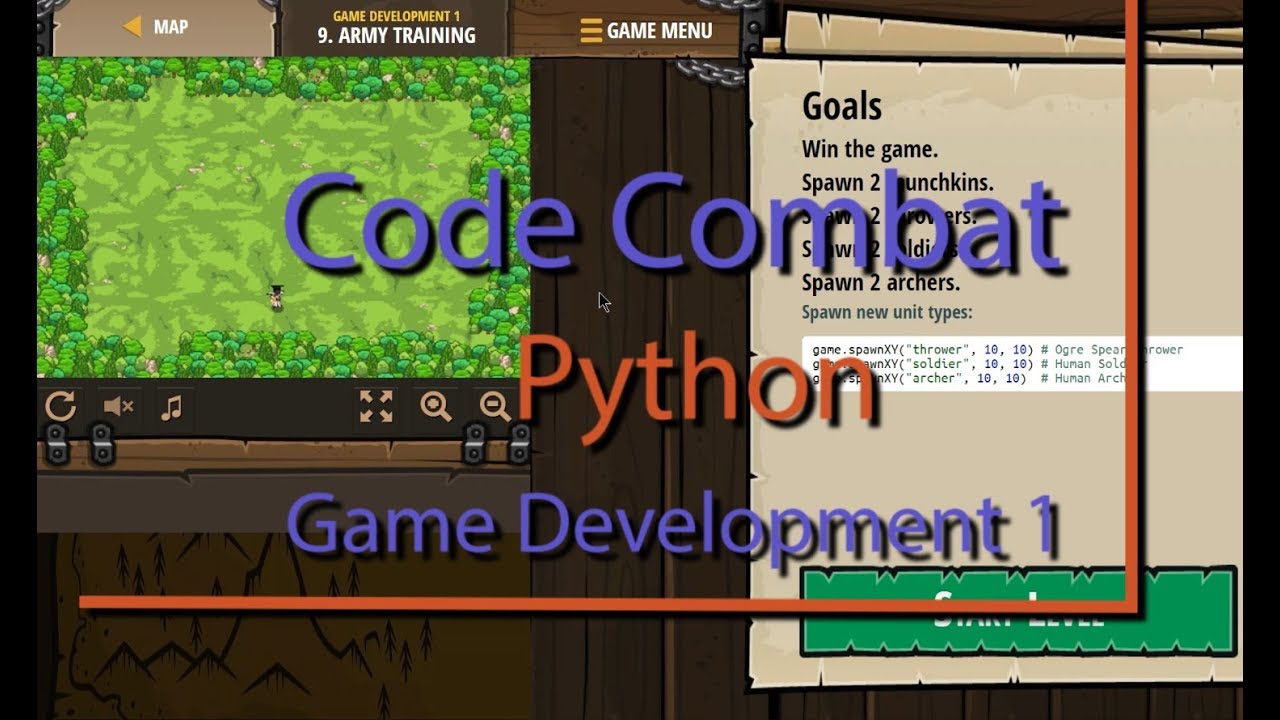 CodeCombat Army Training Level 9 Python Game Development Tutorial