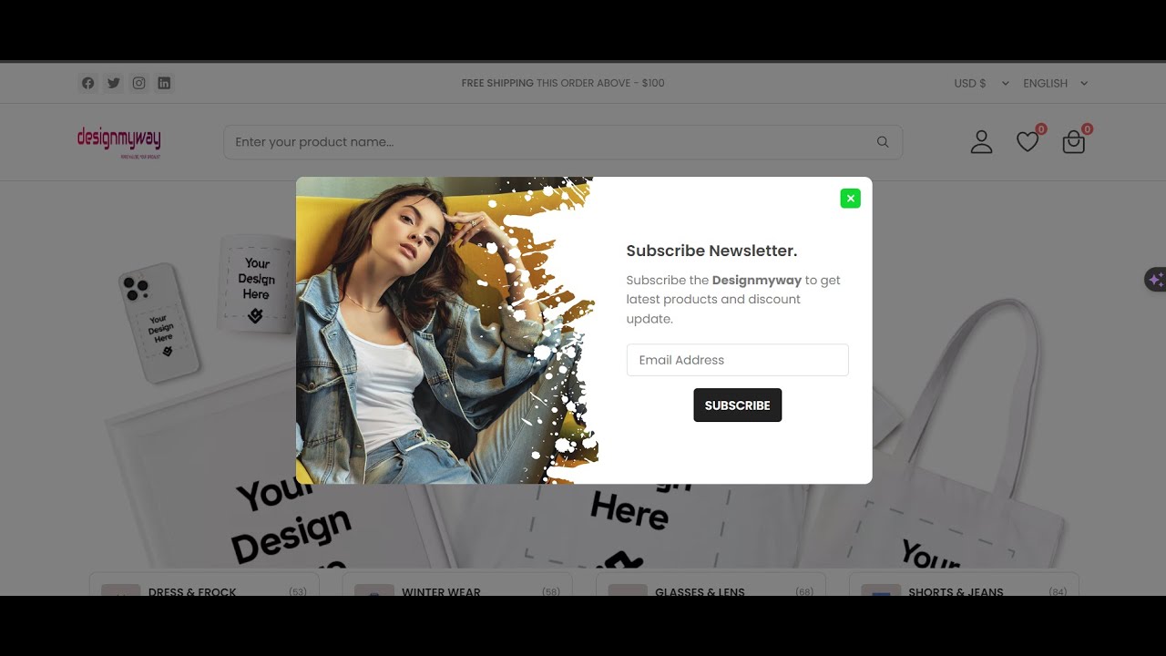 GitHub Source Code of Cool E-Commerce Website Using HTML, CSS And JavaScript.