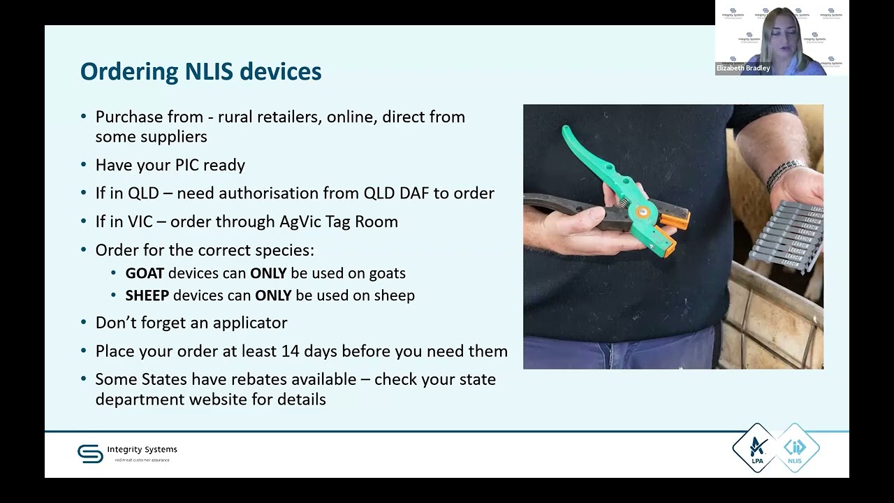 WEBINAR | National Livestock Identification System: Sheep and goat eID