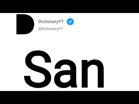 San Meaning in English