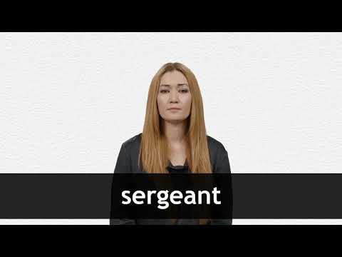 SERGEANT definition and meaning | Collins English Dictionary