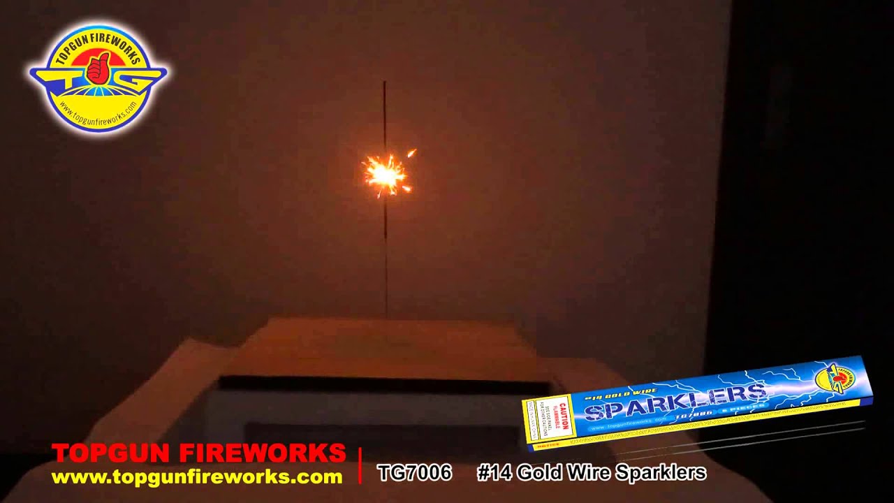 188 TG7006 #14 Gold Wire Sparklers