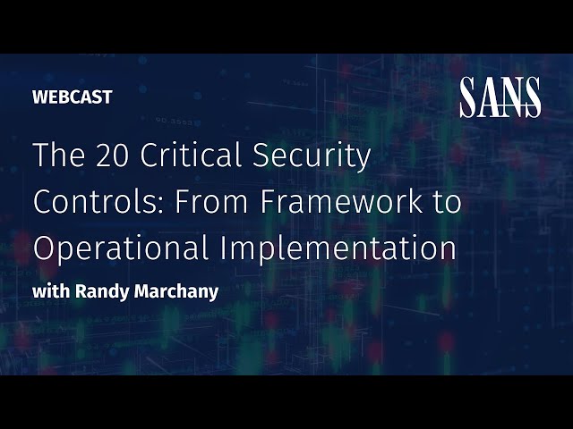 Implementing the 20 Critical Security Controls: A Strategic Approach ...