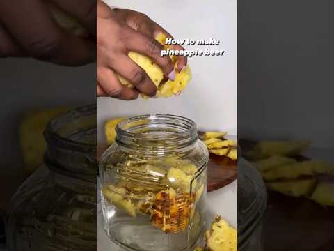 Pineapple Beer #fermenting #fermentation #fermentedfood #tepache #pineapple #pineappledrink #drink