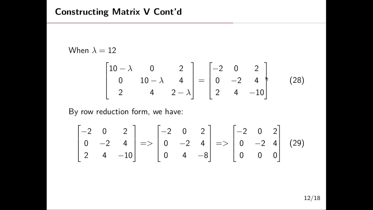 Singular Value Decomposition (SVD): Worked Example 3.