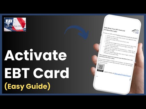How To Activate An EBT Card ! 2025