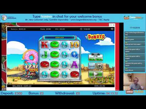 Donuts slot base game big win | Big Time Gaming | CasinoCasino