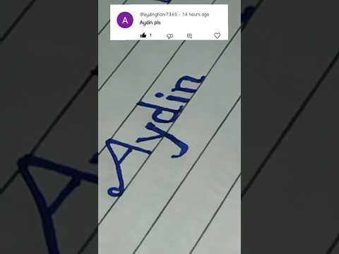 Aydin name writing neatly #video #reels #viral #trending #youtube #shorts /Please write your name