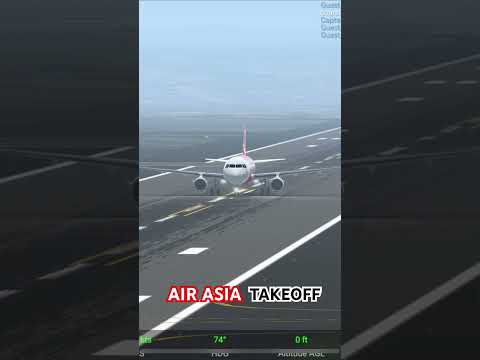 AIR ASIA TAKEOFF | FLIGHT SIMULATOR #shorts #shortsfeed #flight #simulator