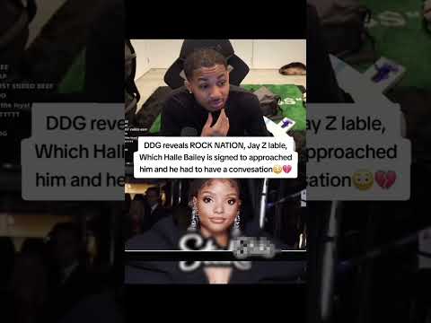 Did Roc Nation Pull Up on DDG Over Halle Bailey? That unbelievable #ddg #jayz #hallebailey #shorts