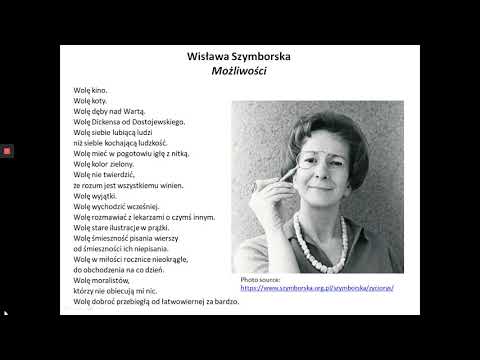 Polish Spotlight - Wisława Szymborska, 'Możliwości'