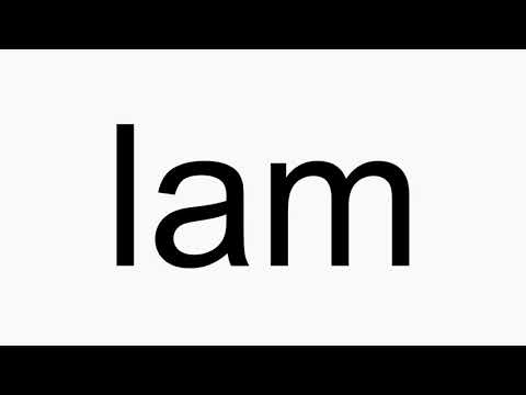 How to pronounce lam