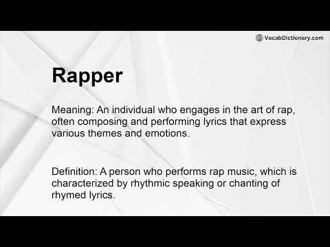Rapper Meaning