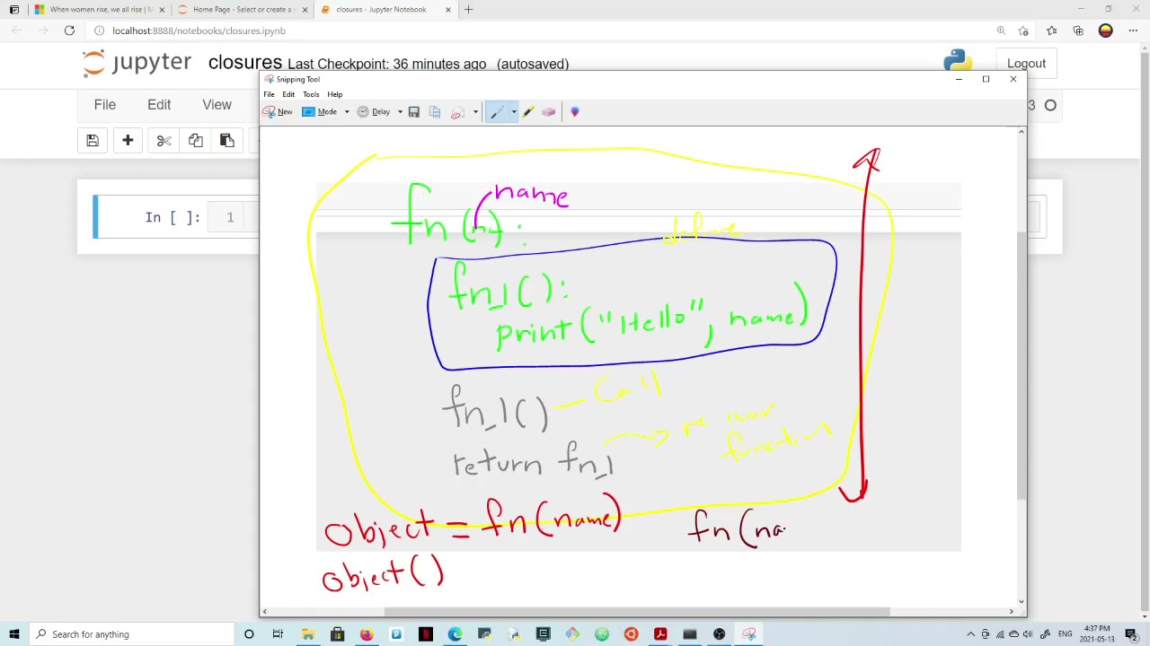 Closures in Python - concept explained