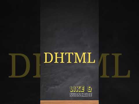 Did you know the acronyms of DHTML #dynamic #hypertextmarkuplanguage #abbrevations #gkquestions