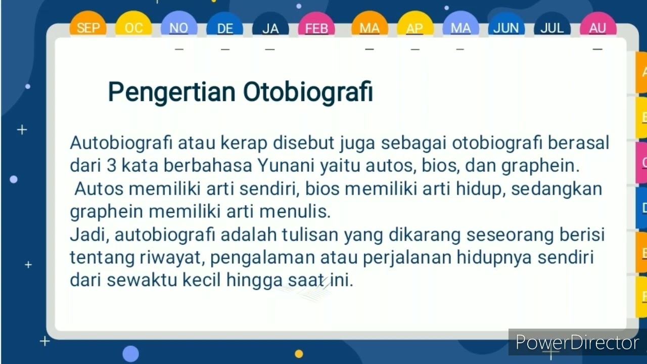 Pengertian Biografi dan Pengertian Otobiografi || Mata kuliah K.D Bahasa dan Sastra