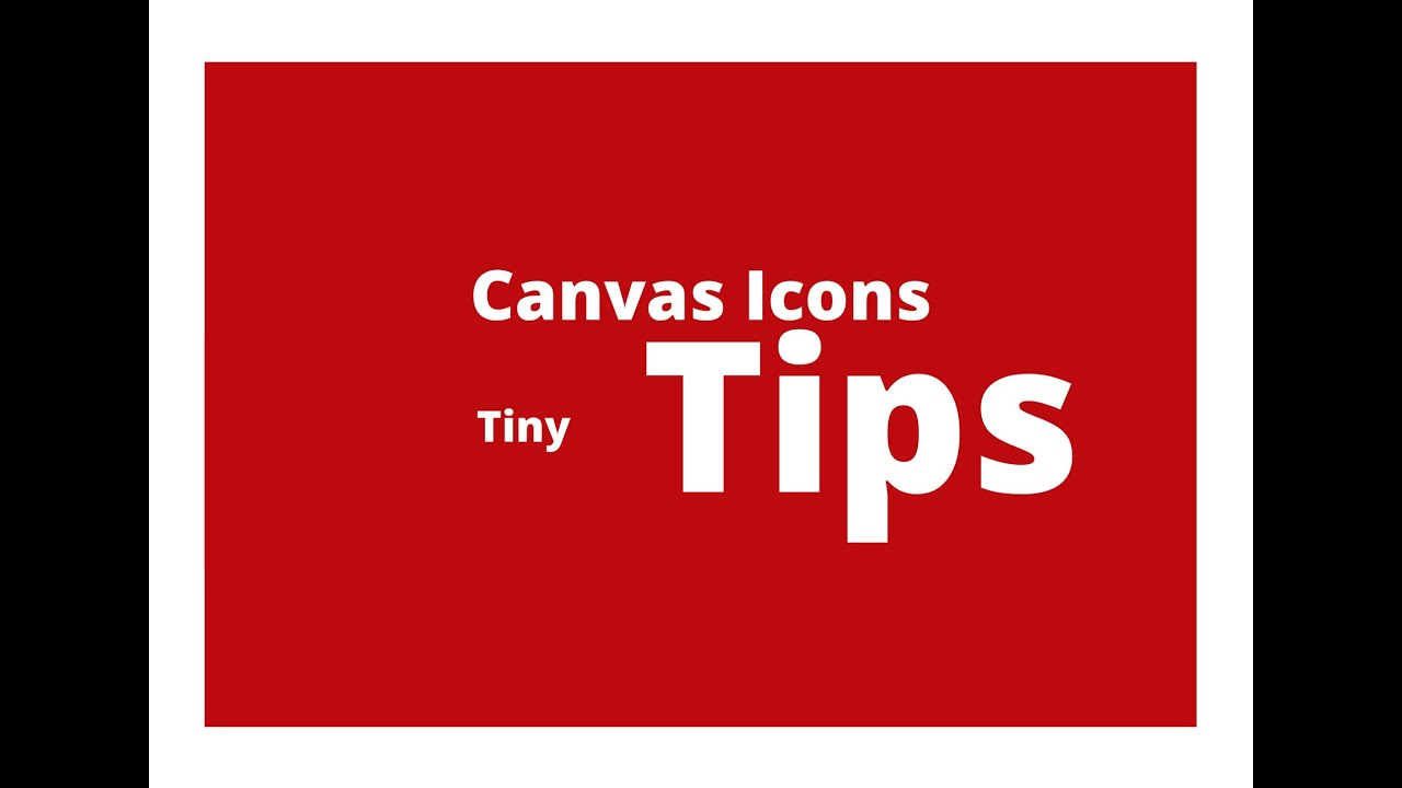 Canvas Icon Maker: Tiny Tip