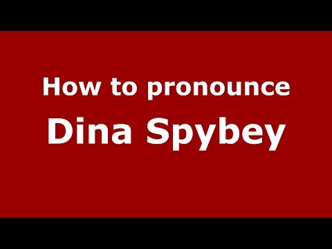 How to pronounce Dina Spybey (American English/US) - PronounceNames.com