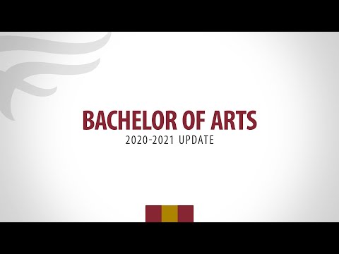 Bachelor of Arts 2020-2021 Update