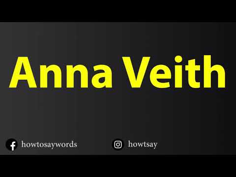 How To Pronounce Anna Veith