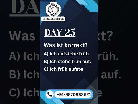 ⏰ Quiz #25: Trennbare Verben – getrennt, aber richtig!