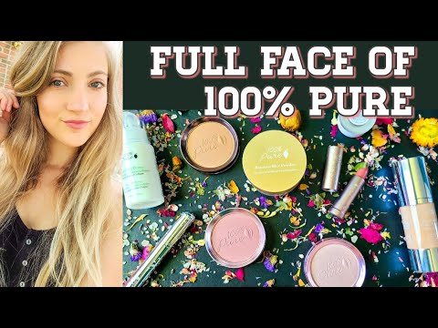 Full Face of 100% Pure | Clean & Natural Beauty