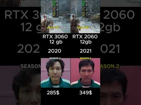 RTX 2060 12gb vs RTX 3060 12gb #foryou #gaming #pcgaming #pcgamer #nvidia