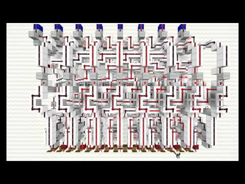 8-bit sync Kogge-Stone Carry-Lookahead Adder Minecraft Map