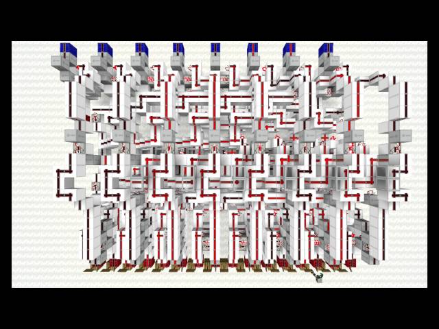 8-bit sync Kogge-Stone Carry-Lookahead Adder Minecraft Map