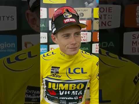 Don't trust a word Vingegaard says 😉 #Shorts #Dauphiné