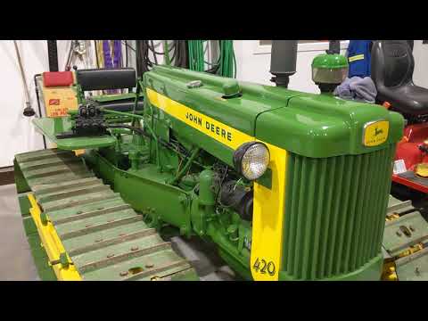 JOHN DEERE 420C 1958 - VINTAGE RESTORED CRAWLER, RUNNING CONDITION, S/N ...