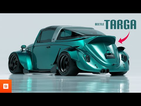 Ultra-RWB Widebody VW Beetle “Targa” Shows Forged Roof Operation in CGI ...