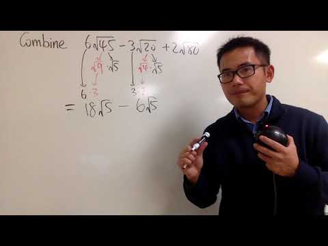 Q26, combine square root numbers