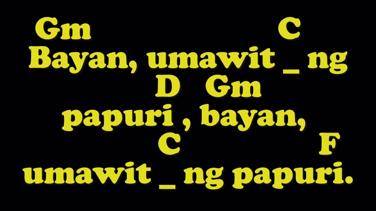 BAYAN, UMAWIT (Ent. Inst) - RMC, p. 45/W.:: J. Borres at V. Baltazar/M.: M. Francisco/Org. Jonjon B.