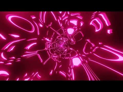 VJ LOOP NEON Pink Bokeh Tunnel Abstract Background Video Simple Lines Pattern 4k Screensaver