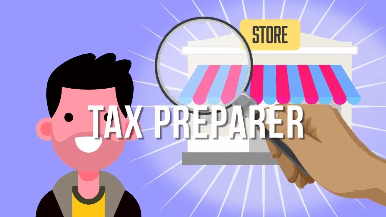 tax preparer service 2D animated promo video