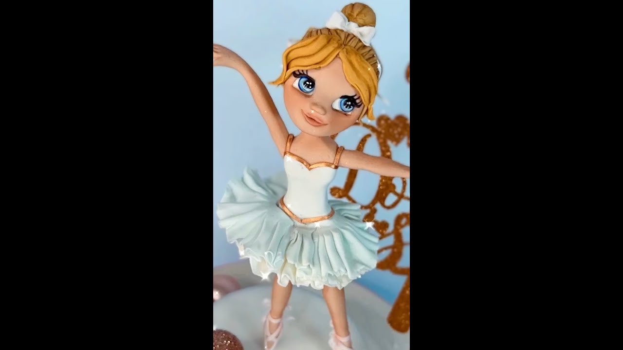 Ballerina cake topper tutorial #shorts